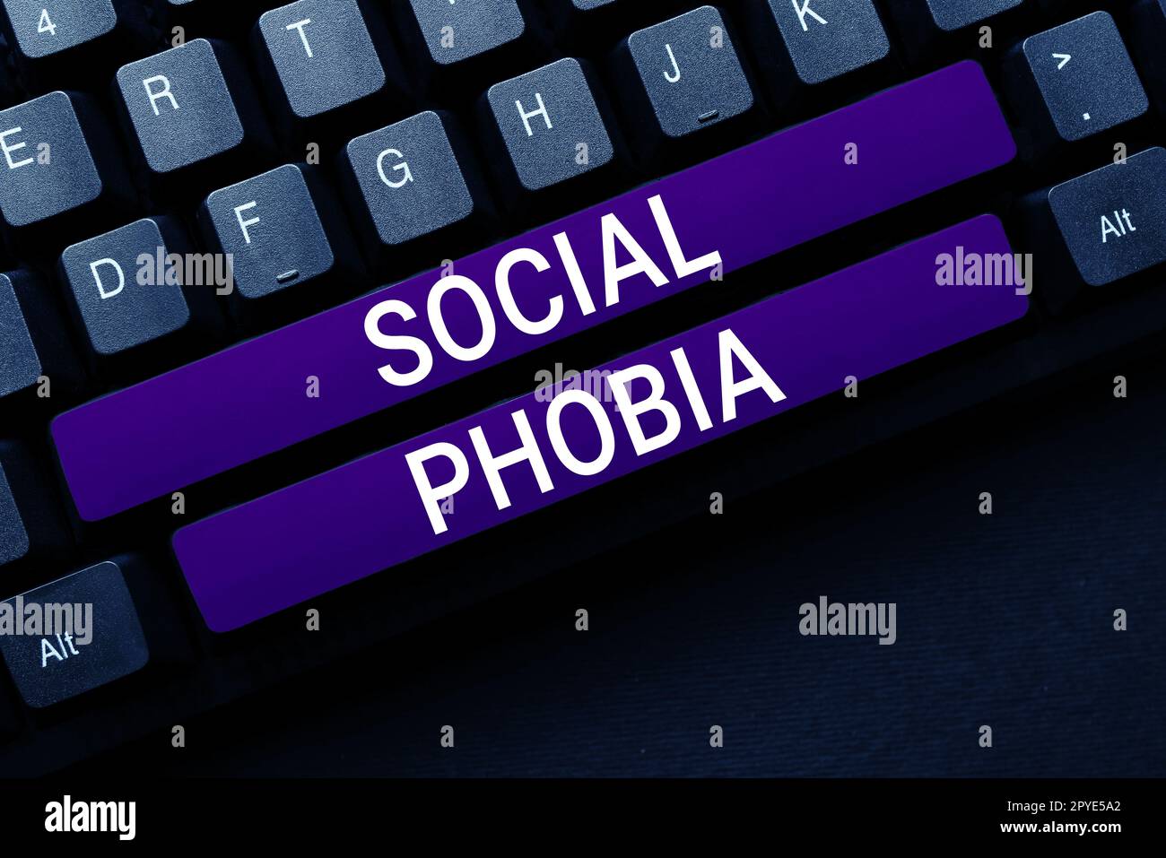 Conceptual display Social Phobia. Business concept overwhelming fear of ...
