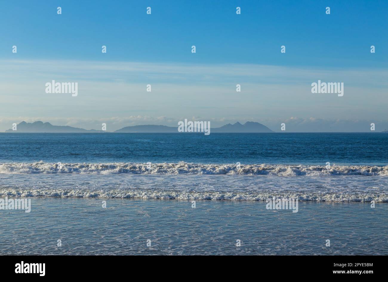 Samil beach in Vigo Stock Photo - Alamy