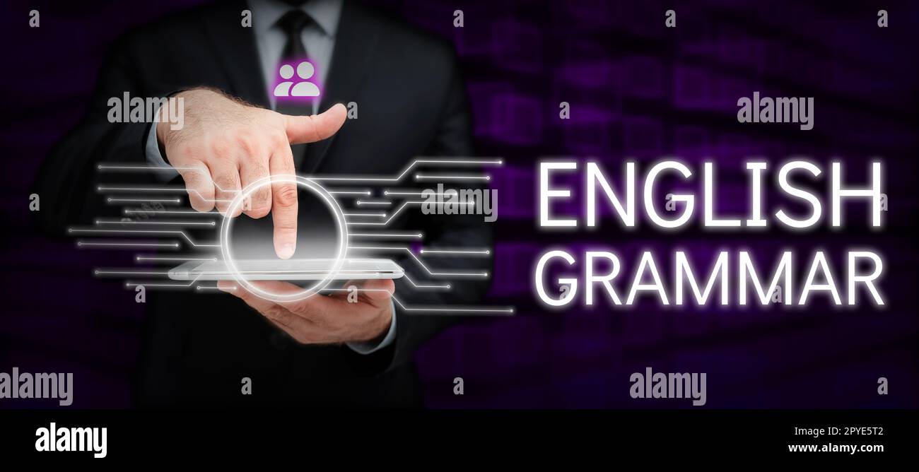 Inspiration showing sign English Grammar. Conceptual photo courses ...