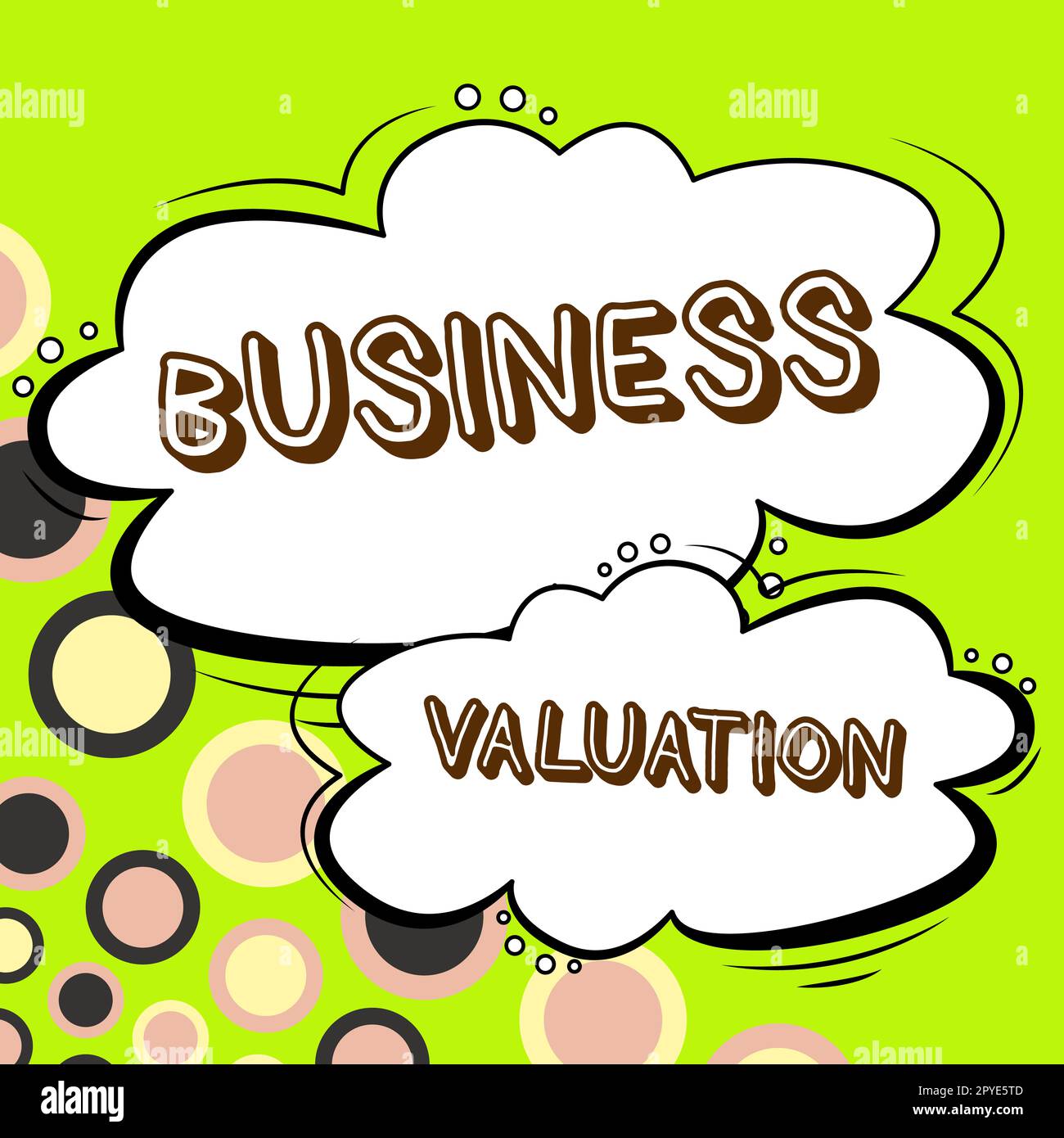 Sign displaying Business Valuation. Business showcase determining the ...