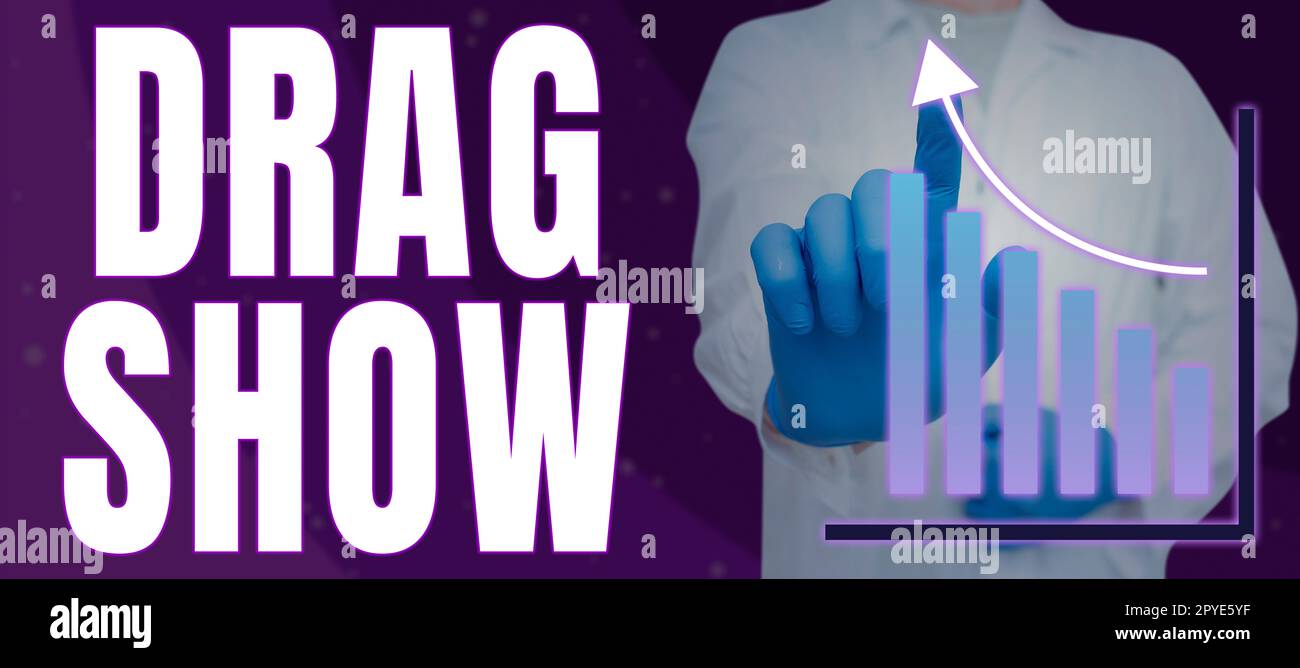 Text showing inspiration Drag Show. Business overview competitive event ... Text showing inspiration Drag Show. Business overview competitive event ...