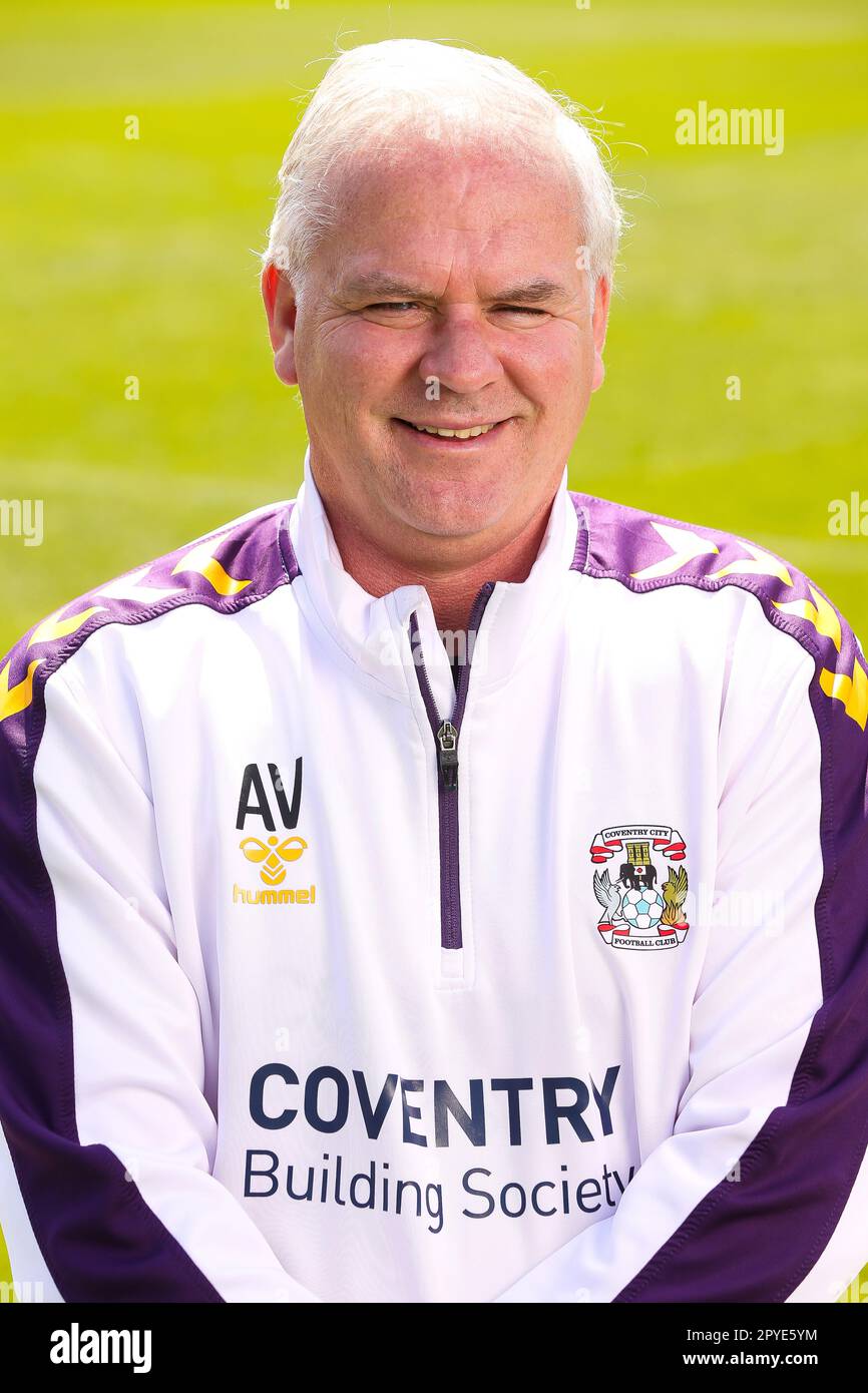 Coventry City's Assistant Manager Adi Viveash during a Coventry City ...