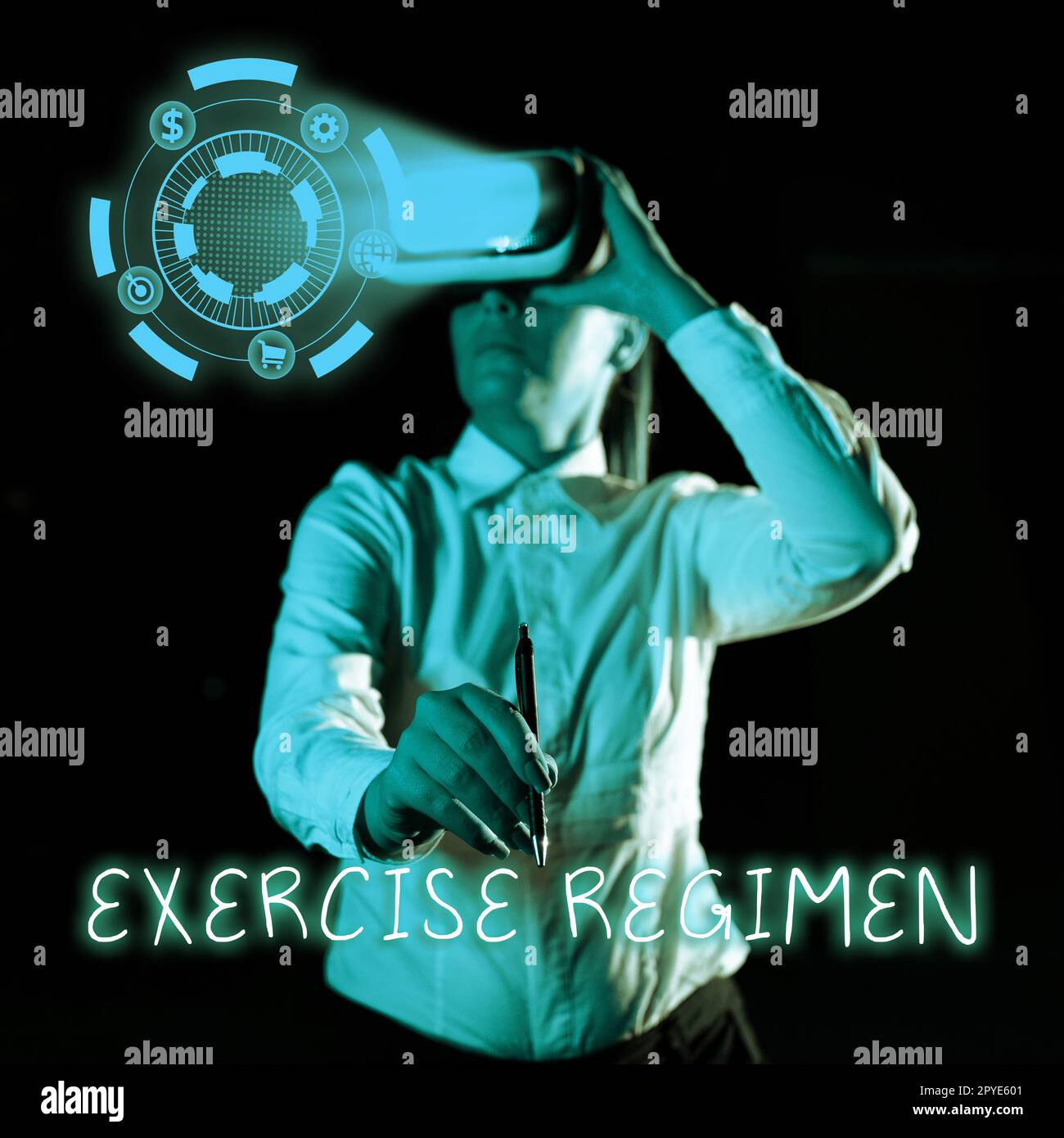 Conceptual display Exercise Regimen. Business concept move body ...