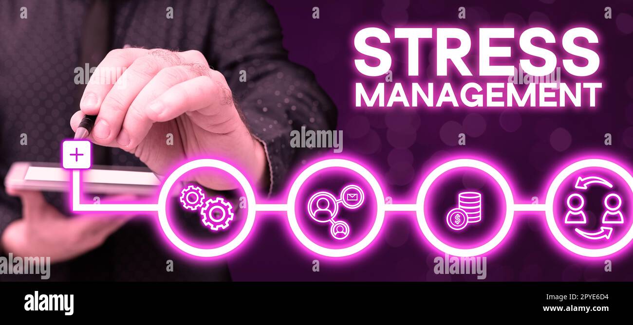 Conceptual caption Stress Management. Word Written on learning ways of ...