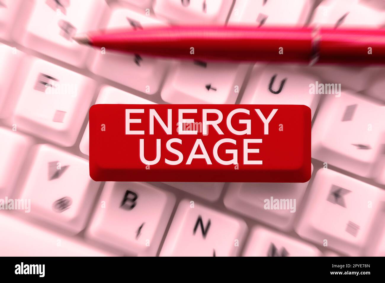 Conceptual caption Energy Usage. Word Written on Amount of energy ...