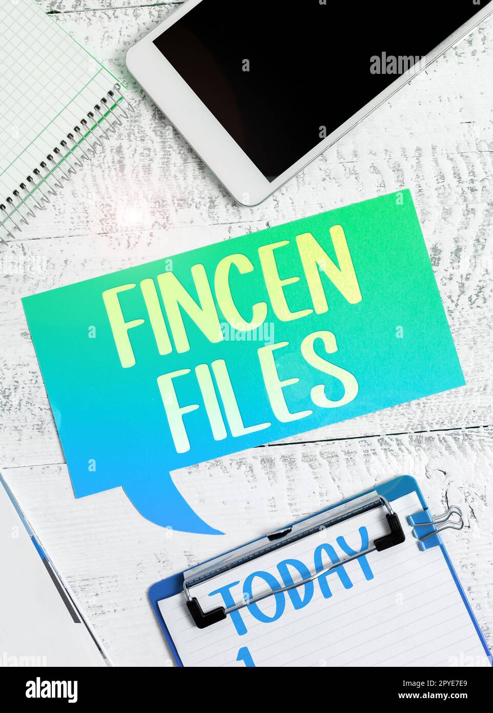 Sign displaying Fincen Files. Word Written on Transactions in financial ...