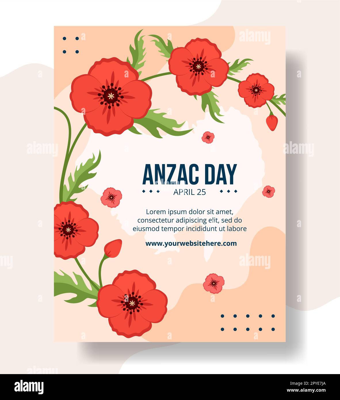 Anzac Day of Lest We Forget Vertical Poster Cartoon Hand Drawn ...