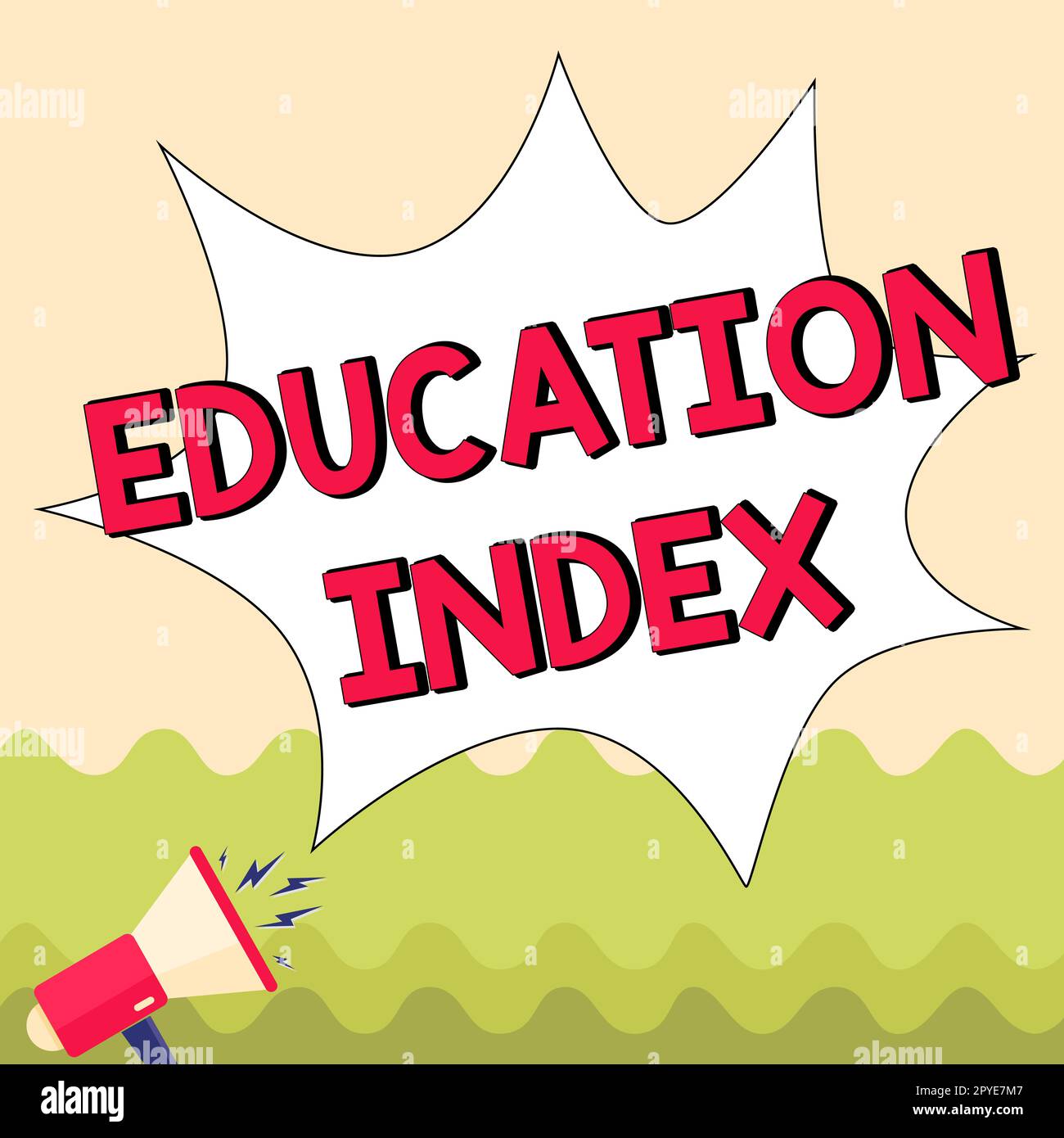 Text caption presenting Education Index. Concept meaning aiming to meet ...