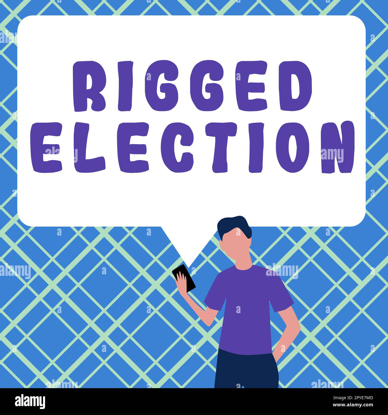 Conceptual display Rigged Election. Concept meaning Manage drilling ...