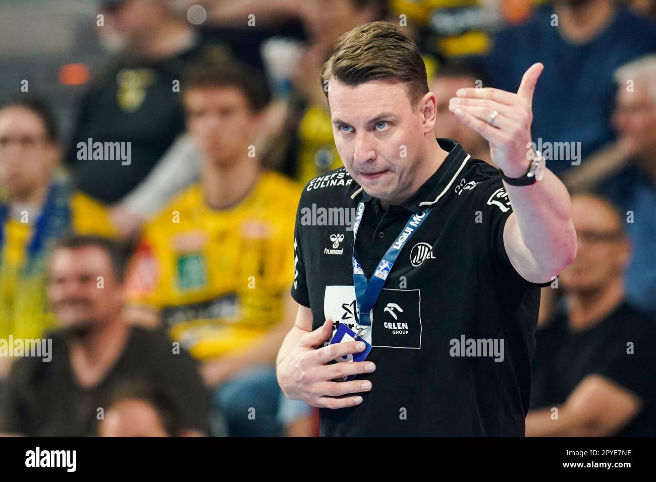 Mannheim, Germany. 03rd May, 2023. Handball: Bundesliga, Rhein-Neckar ...