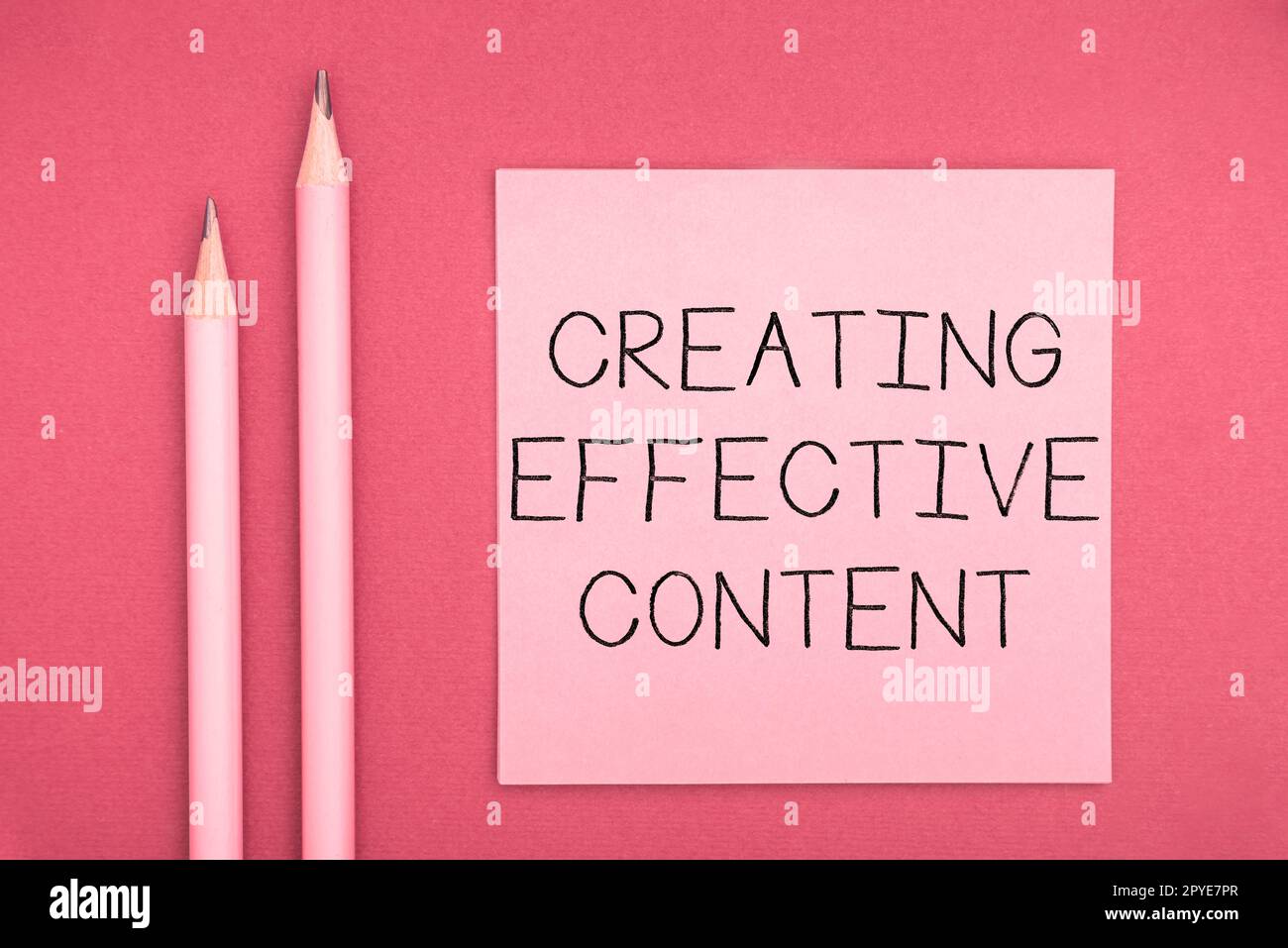 Text Sign Showing Creating Effective Content Word For Valuable Information Informative User