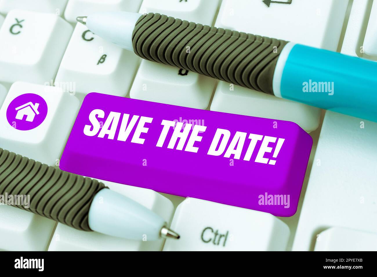 Sign displaying Save The Date. Conceptual photo Remembering the ...
