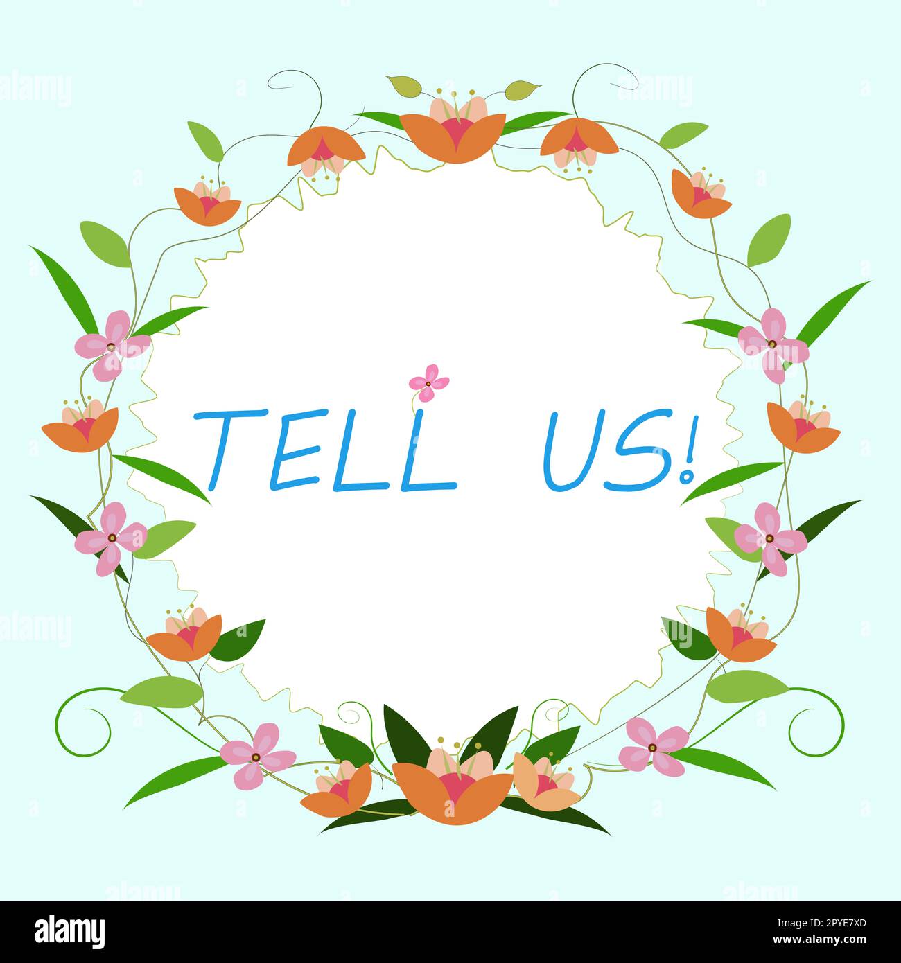 Text caption presenting Tell Us. Internet Concept communicate ...