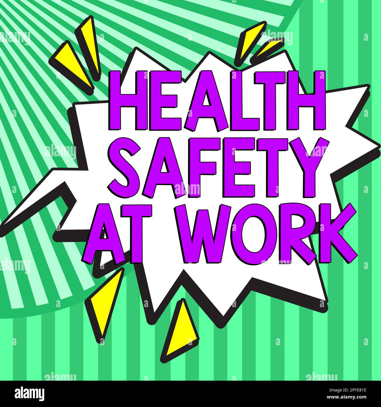 Sign displaying Health And Safety At Work. Business approach Secure ...