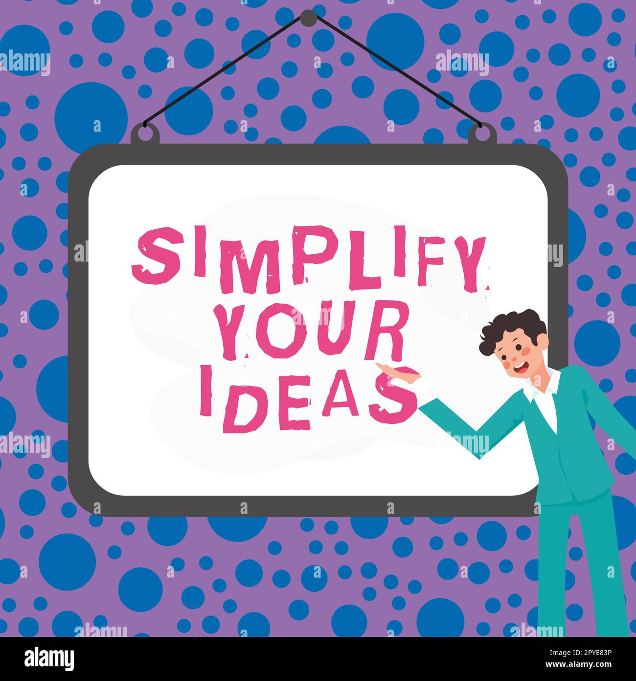 Writing displaying text Simplify Your Ideas. Business showcase make ...