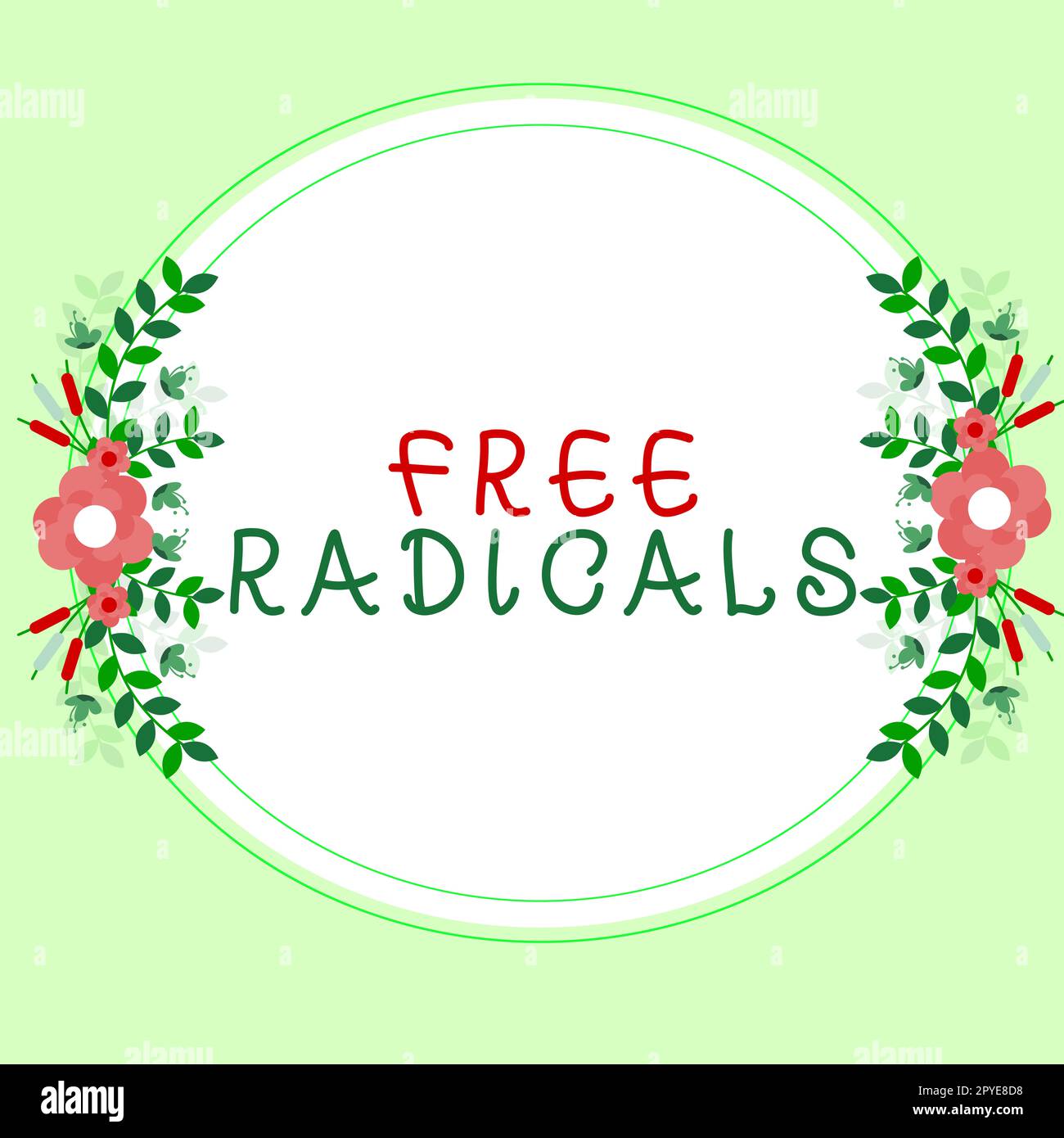Hand writing sign Free Radicals. Word for produced in body by natural ...