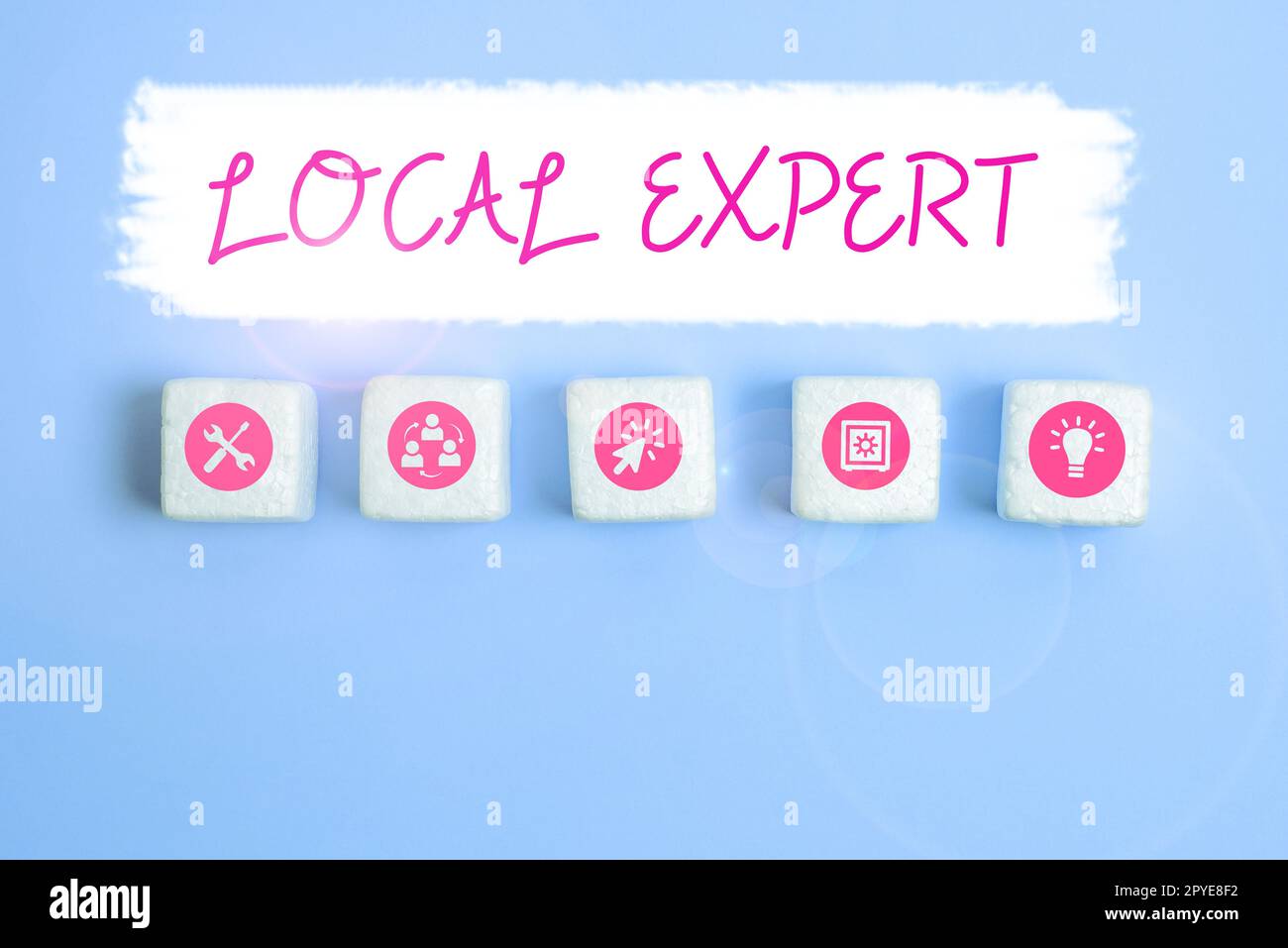 Handwriting text Local Expert. Concept meaning offers expertise and ...