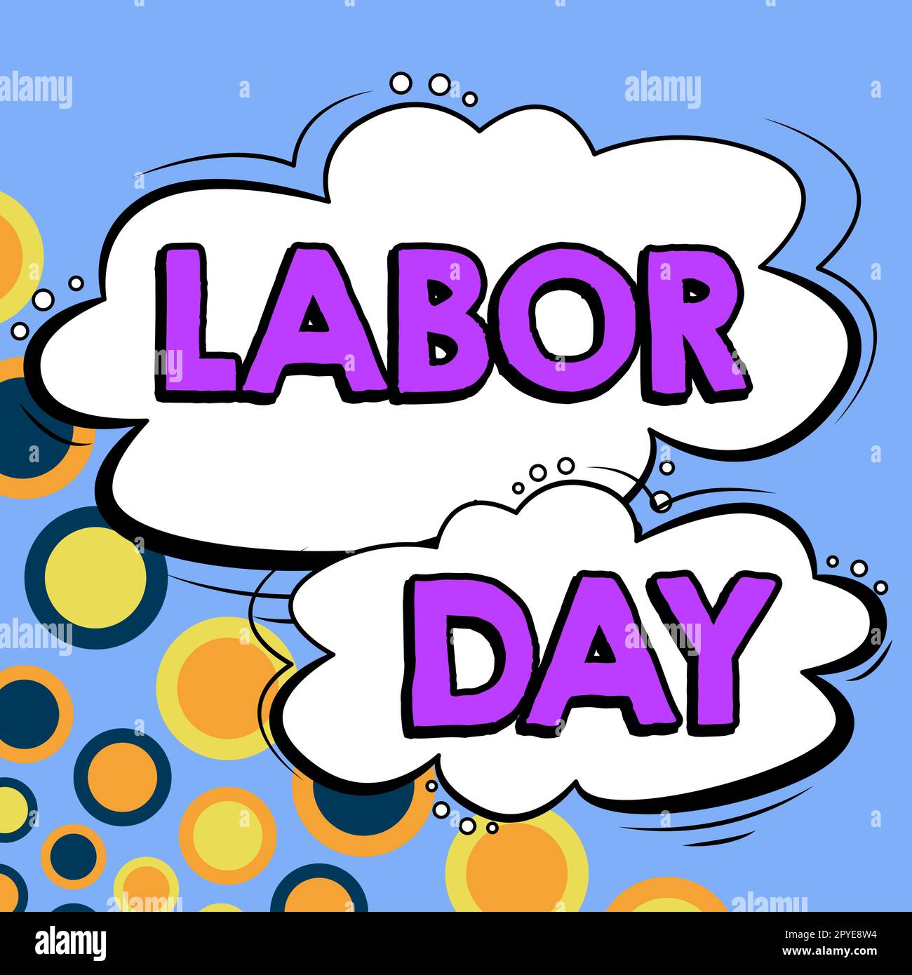 Hand writing sign Labor Day. Concept meaning an annual holiday to ...