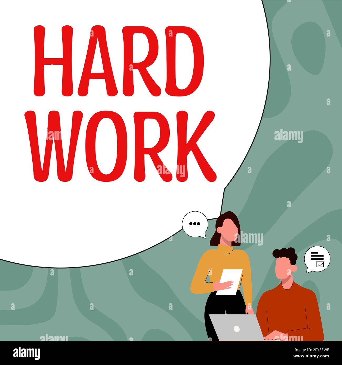 Writing displaying text Hard Work. Business showcase always putting a ...