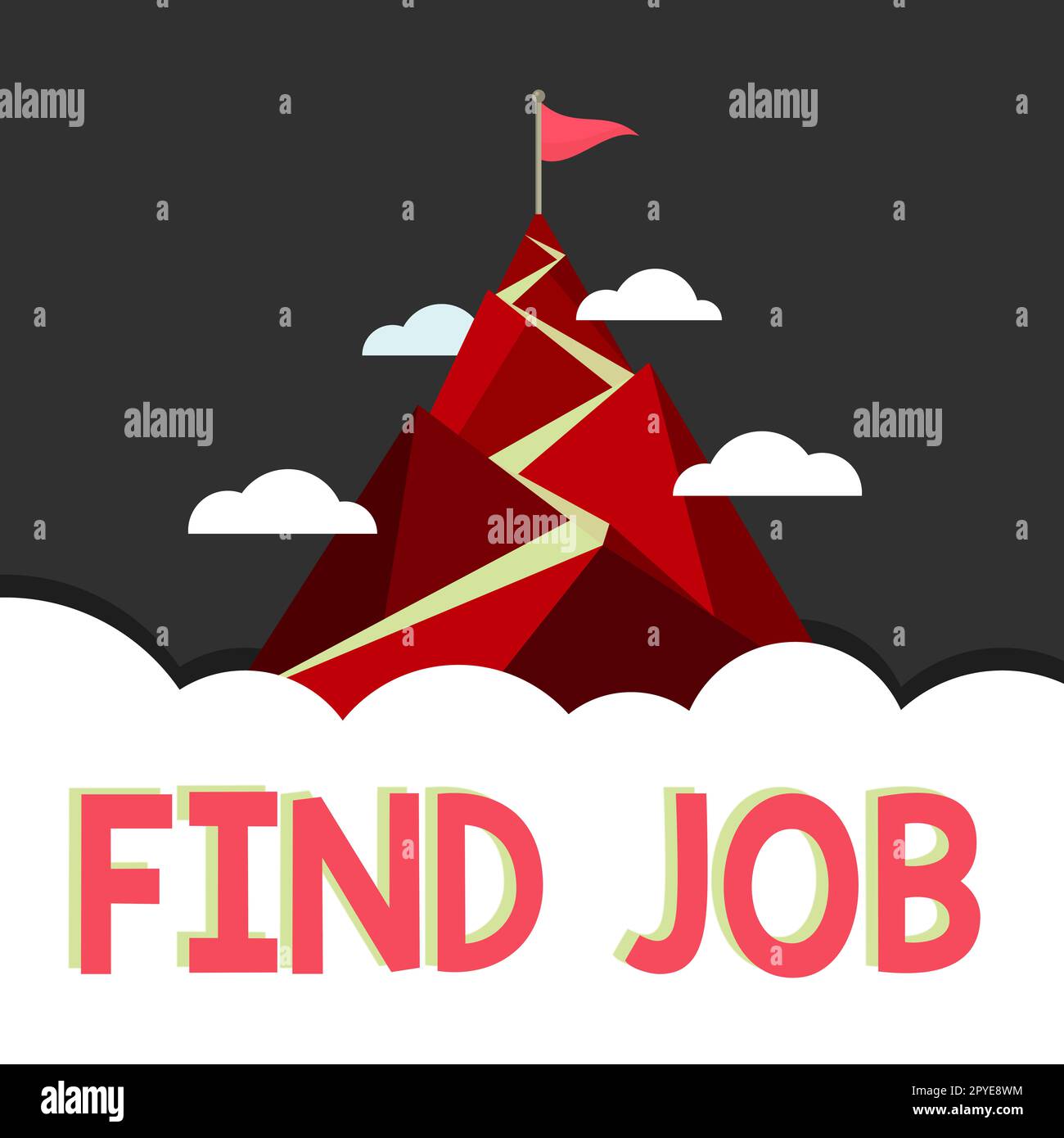 Hand writing sign Find Job. Business showcase An act of person to find ...