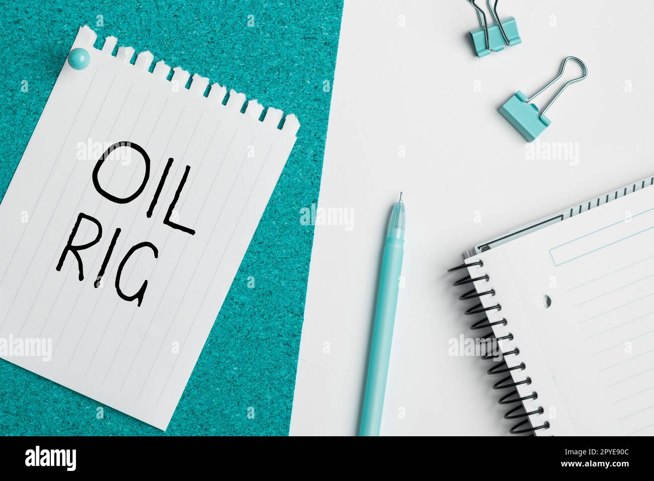 Hand writing sign Oil Rig. Business showcase large structure with ...