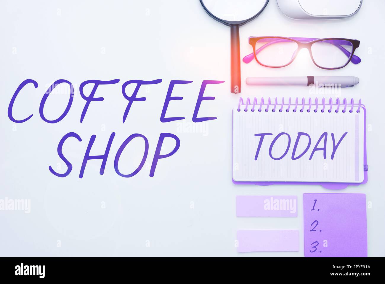 Sign displaying Coffee Shop. Internet Concept small informal restaurant ...