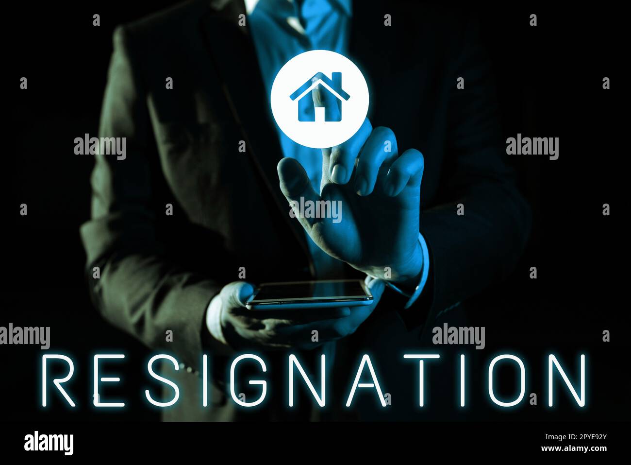 Conceptual caption Resignation. Conceptual photo act of giving up ...