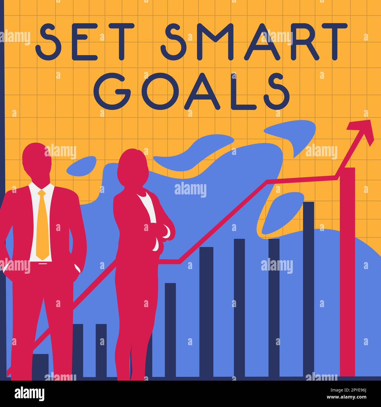 Conceptual display Set Smart Goals. Concept meaning Establish ...