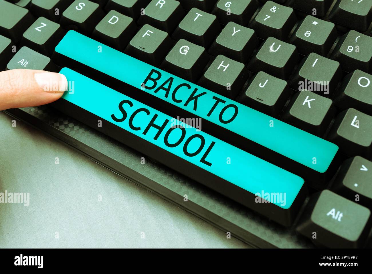 Hand writing sign Back To School. Business showcase New Teachers ...