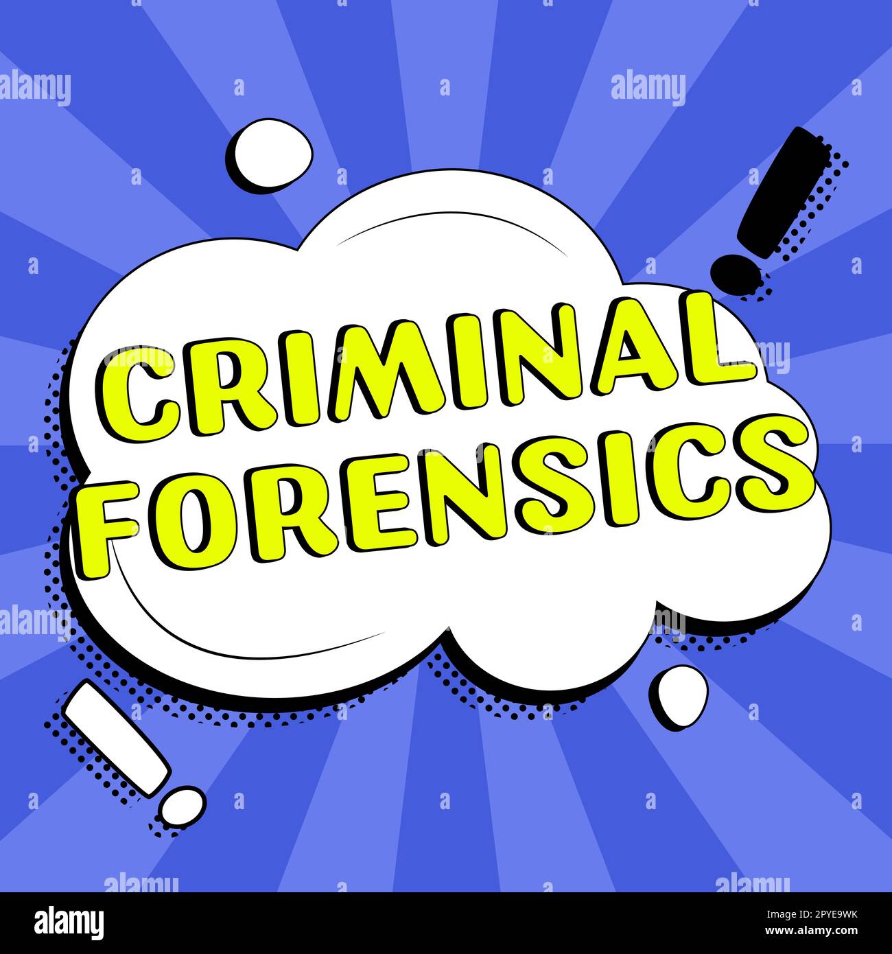 Text caption presenting Criminal Forensics. Conceptual photo Federal ...