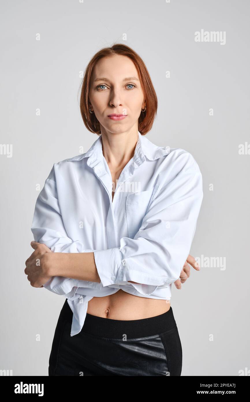 Folded cross arms hi-res stock photography and images - Alamy