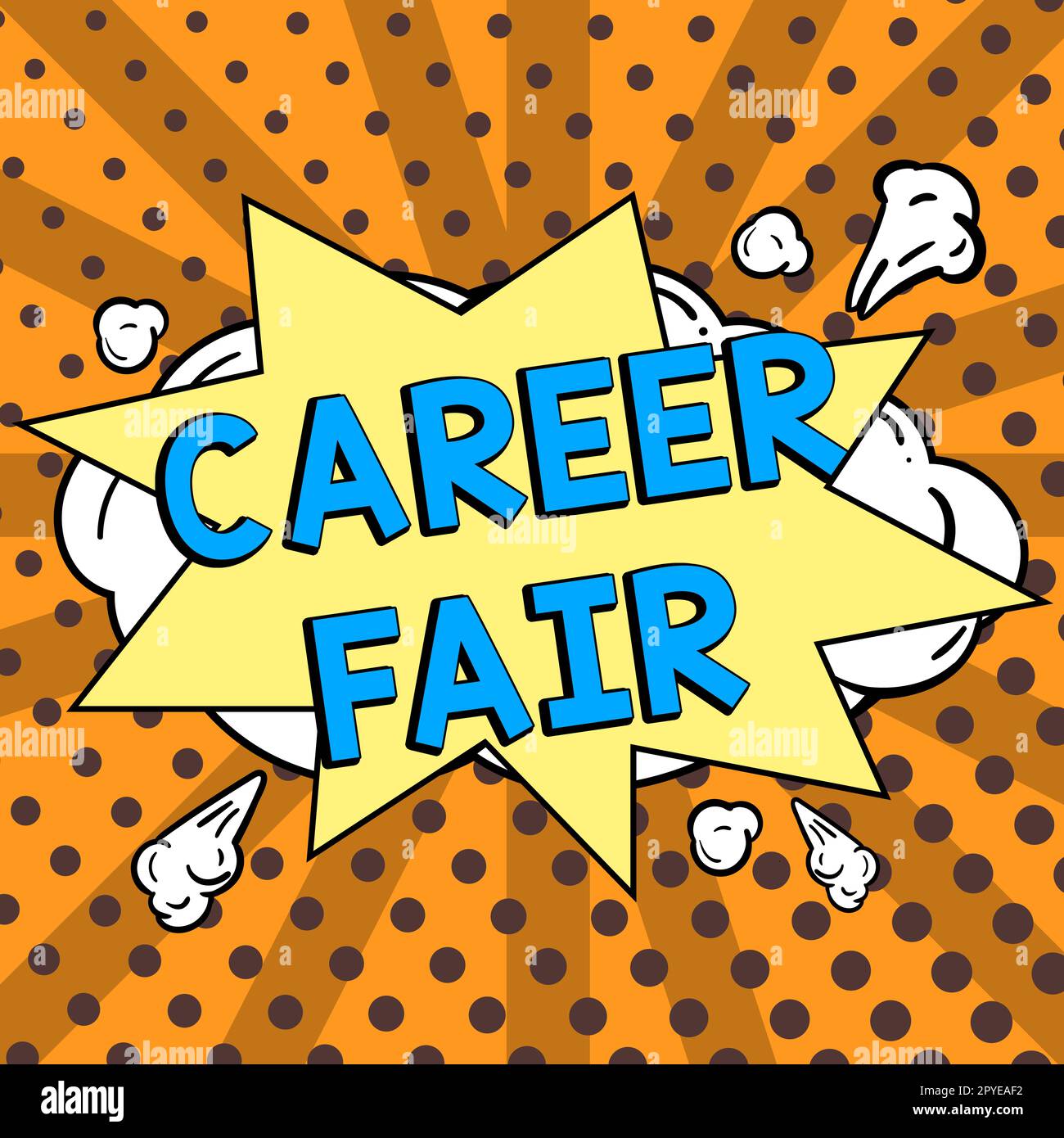 Text caption presenting Career Fair. Internet Concept an event at which ...