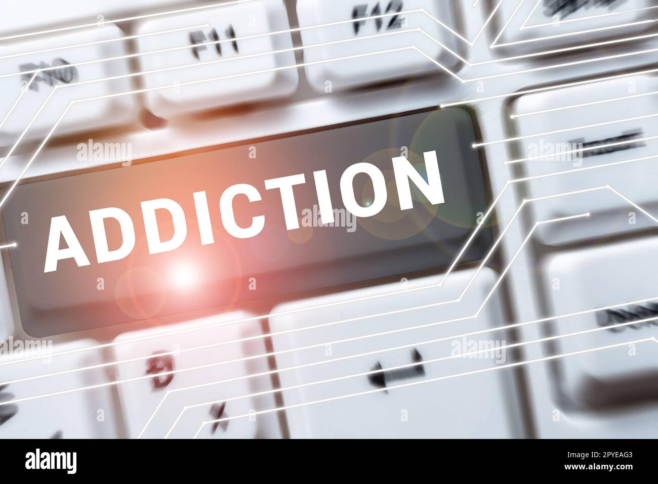 Conceptual display Addiction. Business idea condition of being addicted ...