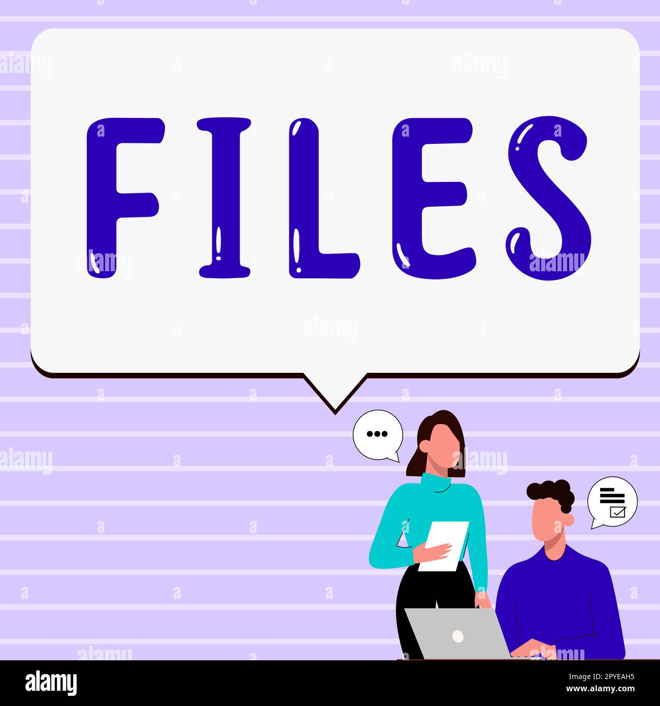 Text showing inspiration Files. Business overview Folder box for ...