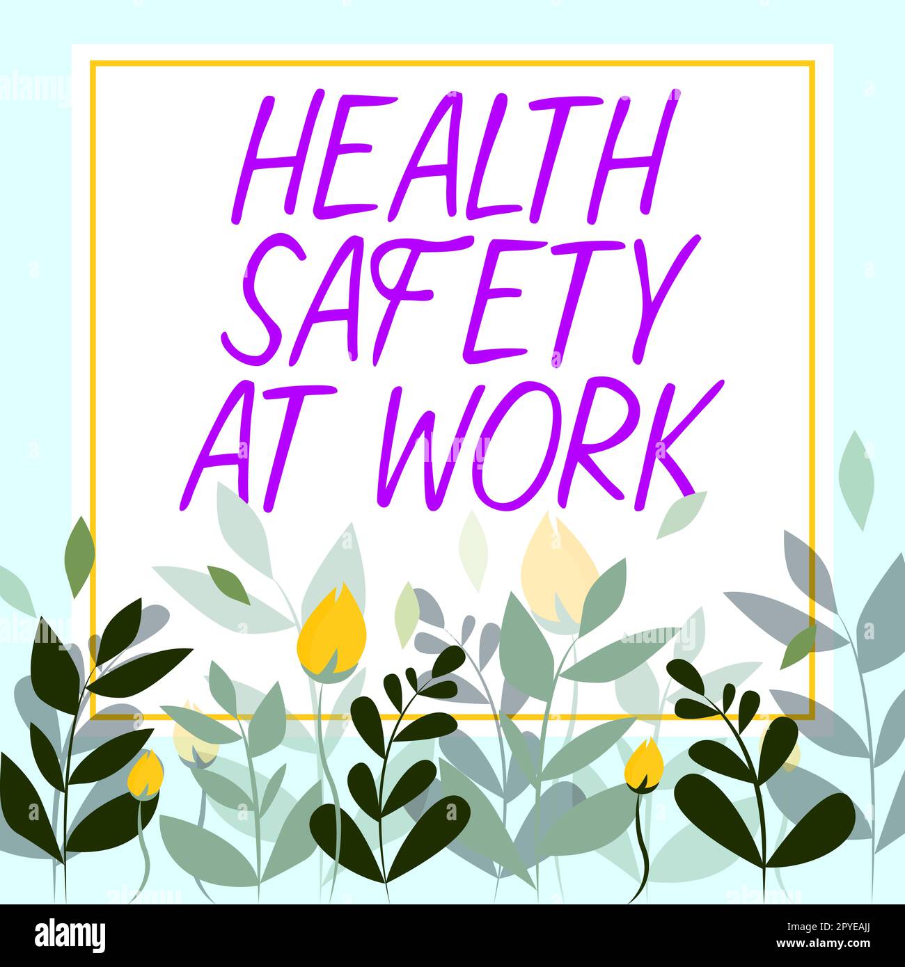 Text caption presenting Health And Safety At Work. Word Written on ...