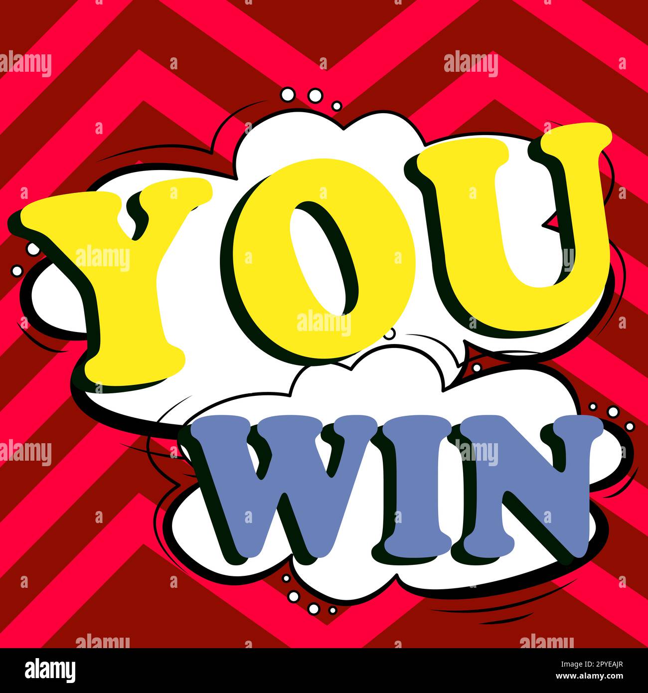 Handwriting text You Win. Business concept be first in school race or ...