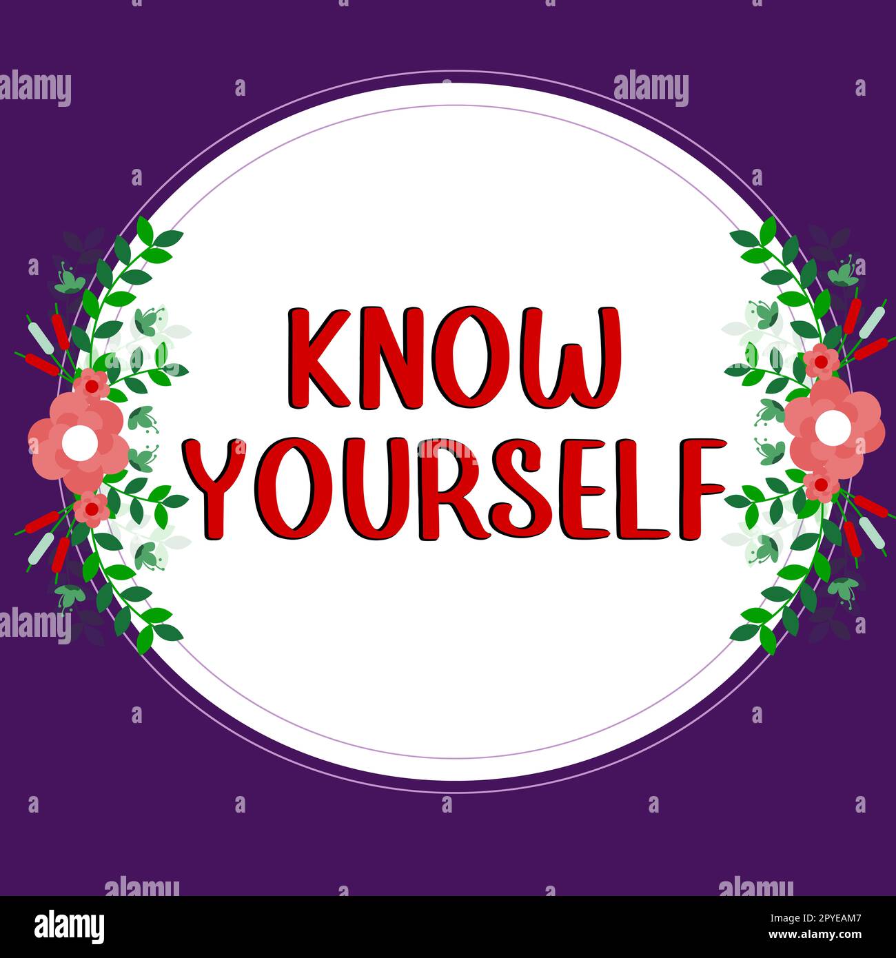 Conceptual caption Know Yourself. Internet Concept Find You ...