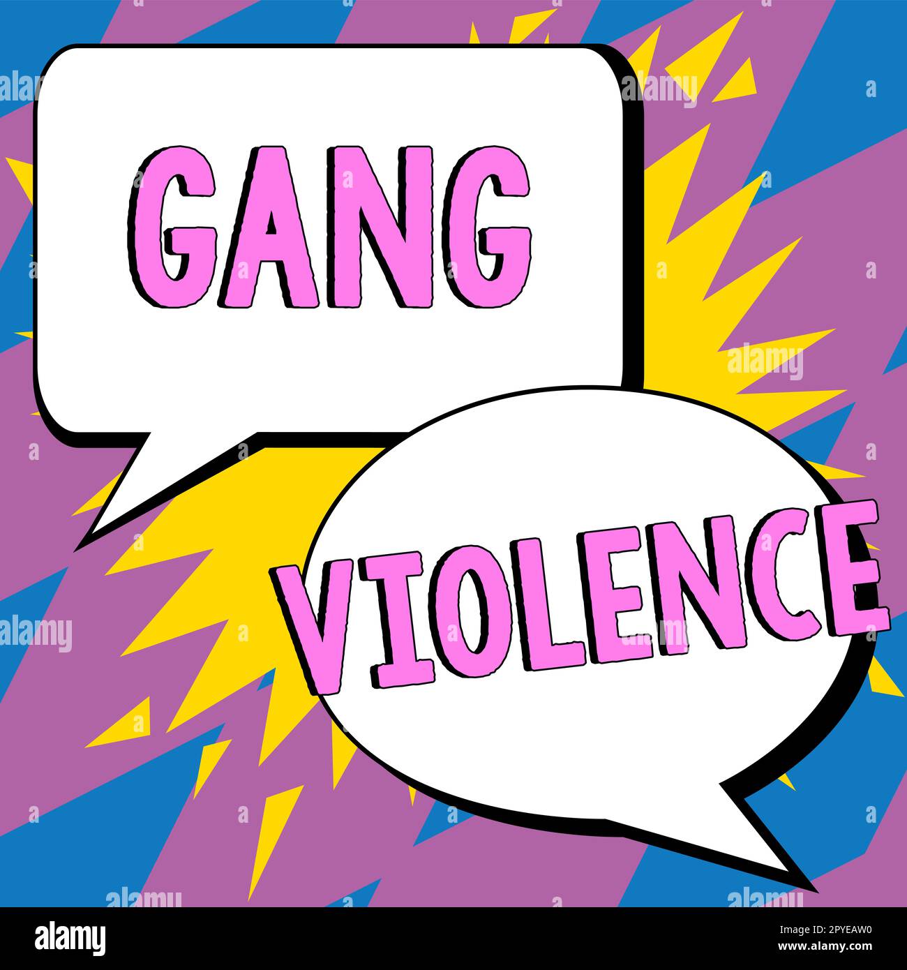 Inspiration showing sign Gang Violence. Word for infringement of the ...