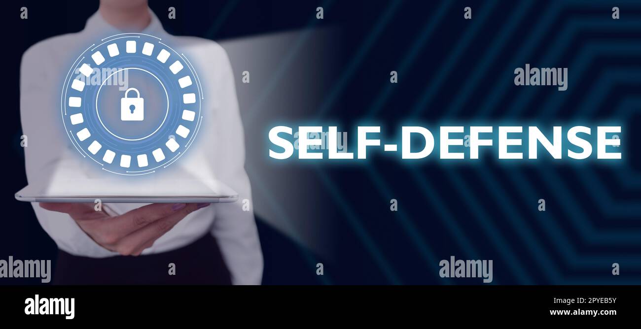 Inspiration showing sign Self Defense. Conceptual photo the act of ...