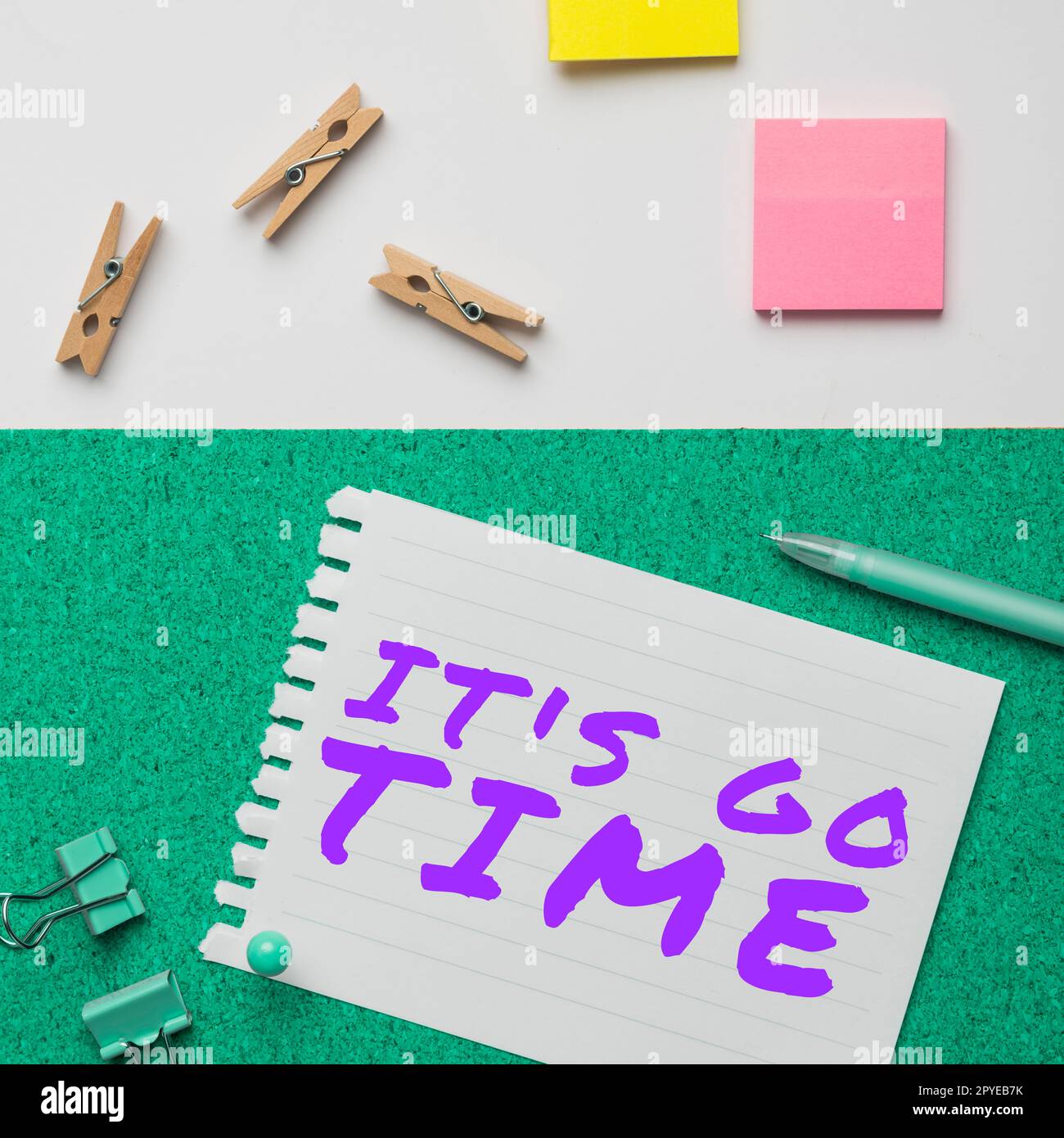 Conceptual display It's Go Time. Word Written on A period to undertake ...