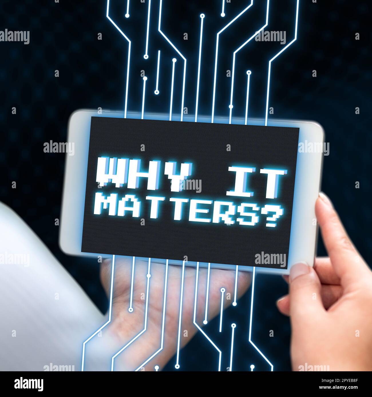 Hand writing sign Why It Matters. Word Written on Important Reasons to ...