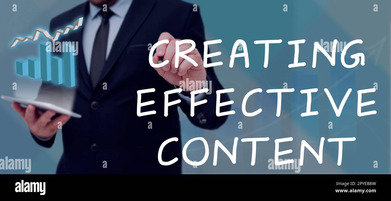 Text showing inspiration Creating Effective Content. Word for Valuable ... Text showing inspiration Creating Effective Content. Word for Valuable ...