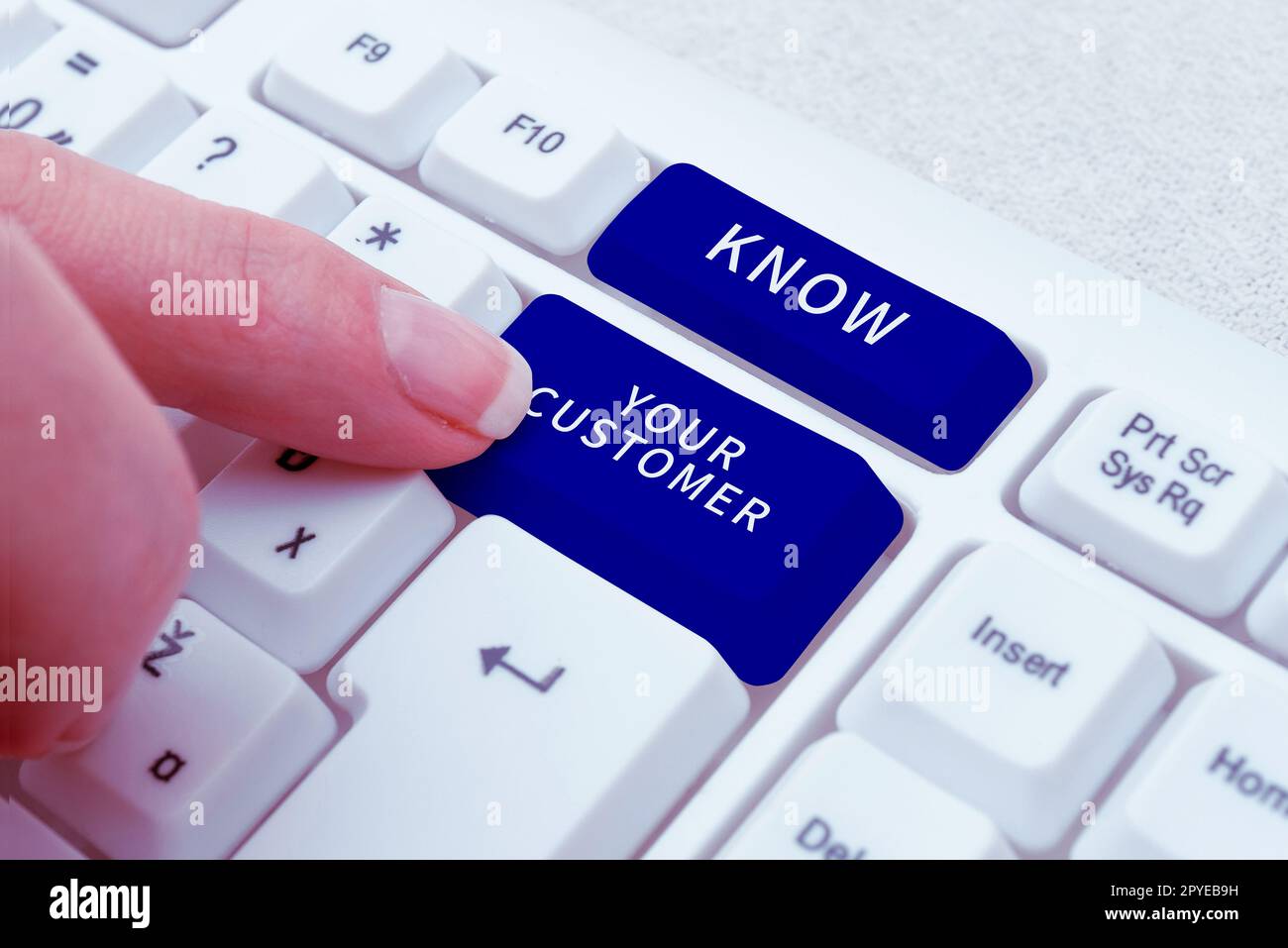 Writing Displaying Text Know Your Customer Business Showcase Marketing