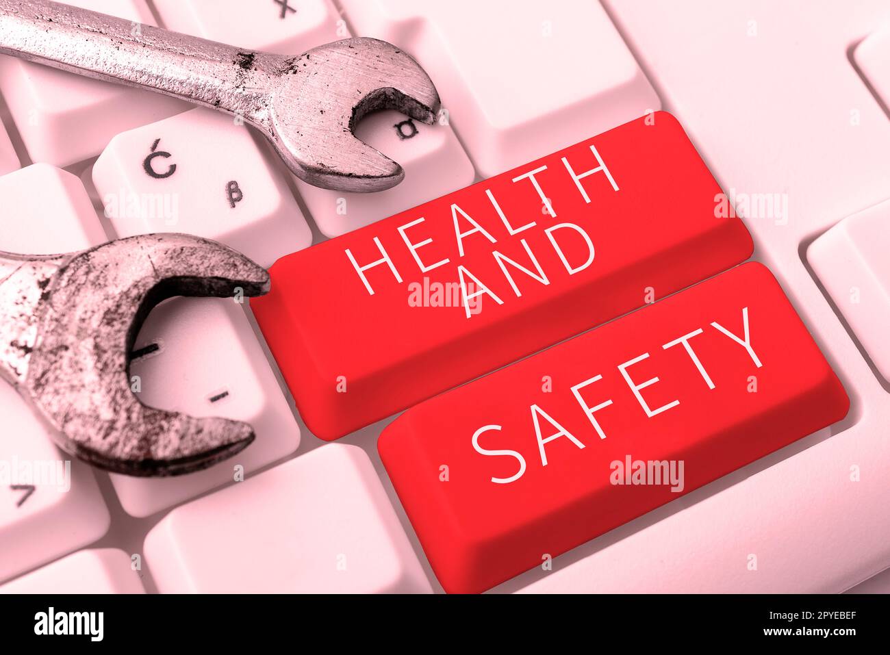 Sign displaying Health And Safety. Conceptual photo Taking the ...