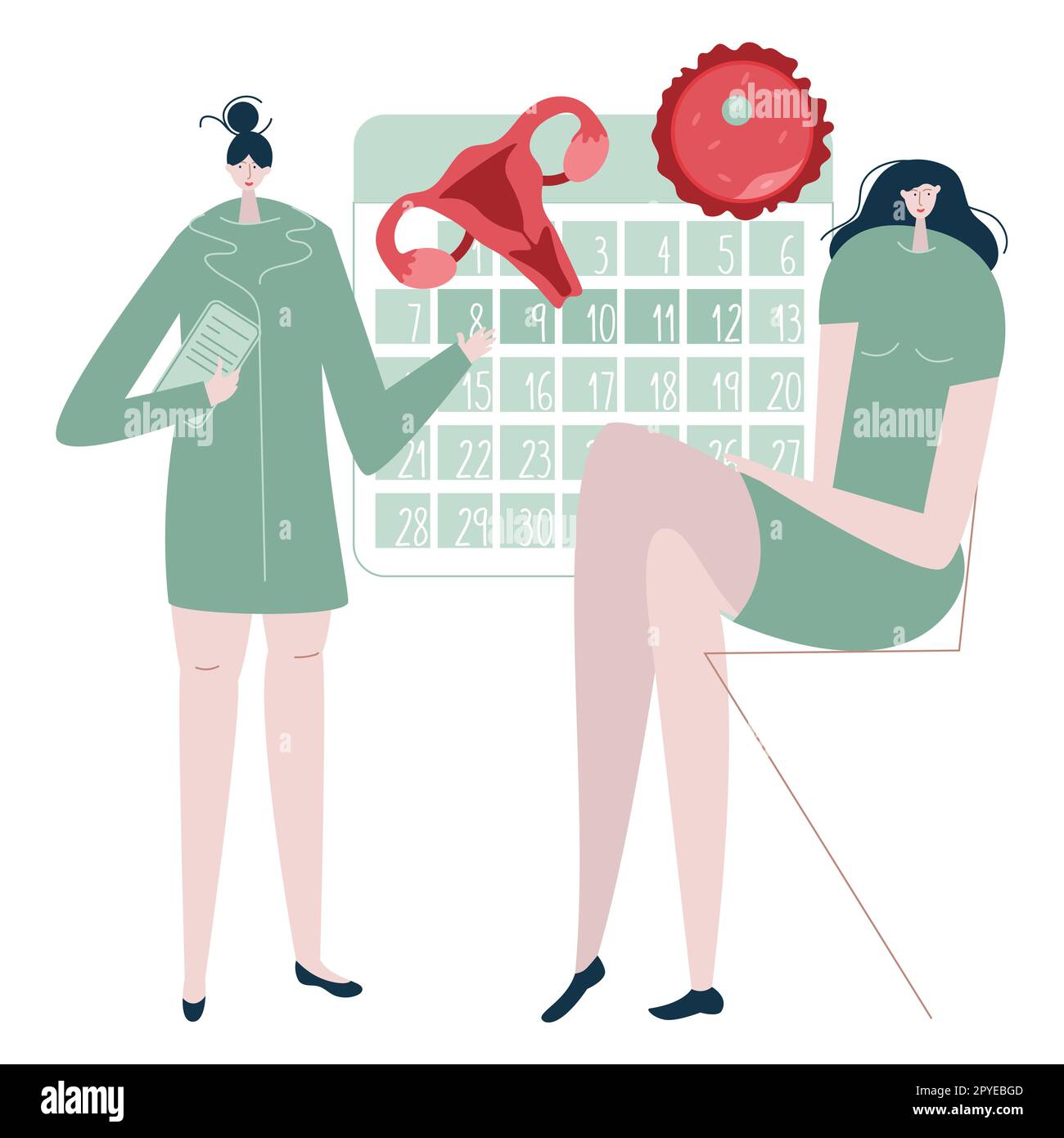 Doctor calendar illustration hi-res stock photography and images - Alamy