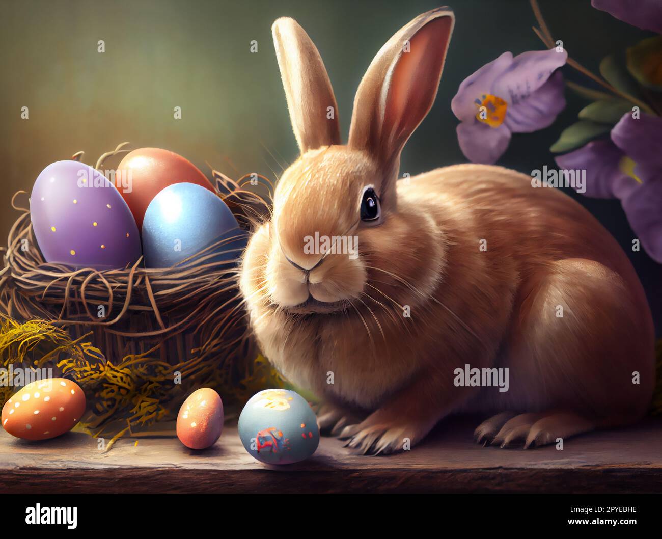 Cute rabbit character Stock Photo - Alamy