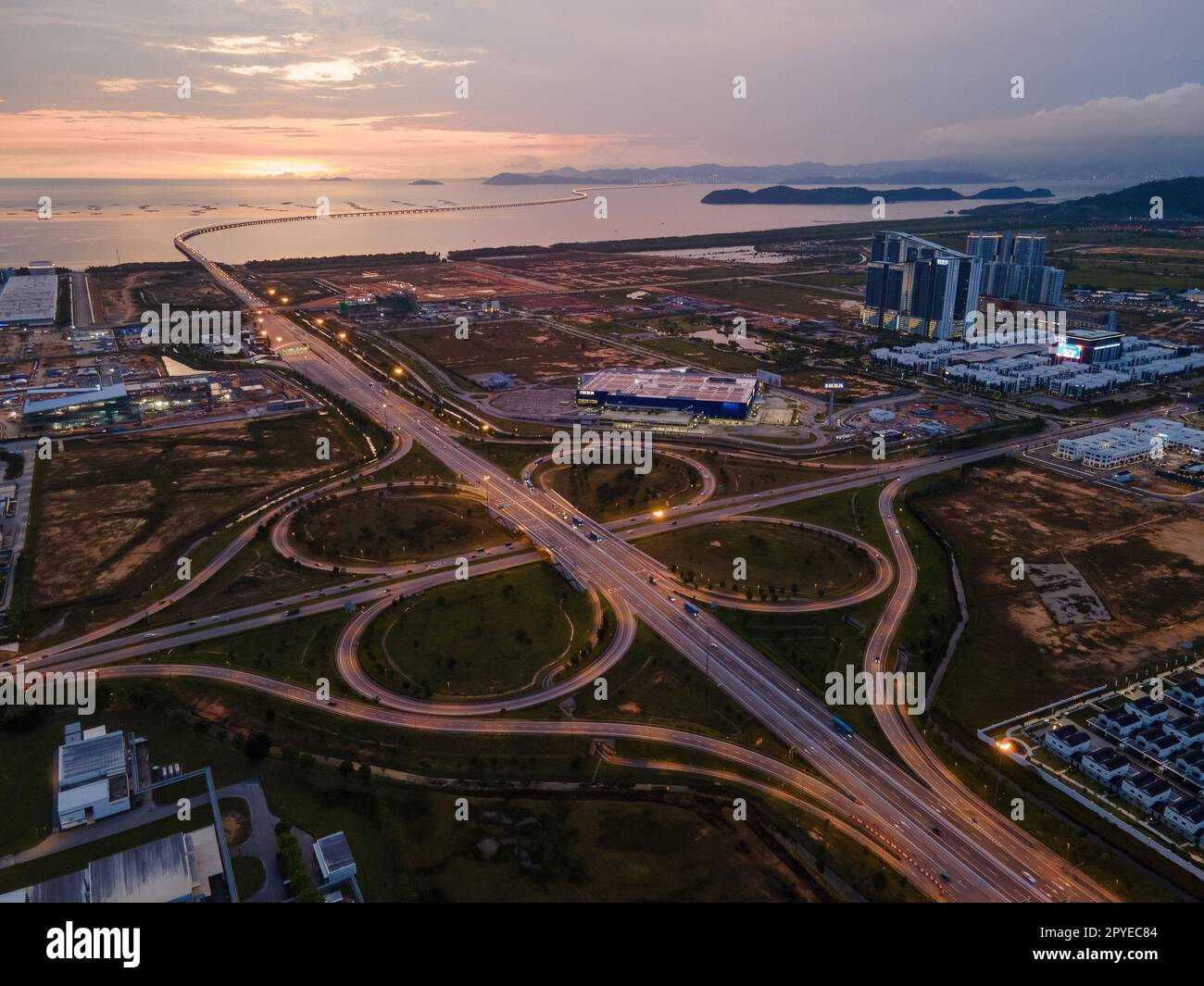 Aerial view highway interchange Stock Photo - Alamy Aerial view highway interchange Stock Photo - Alamy