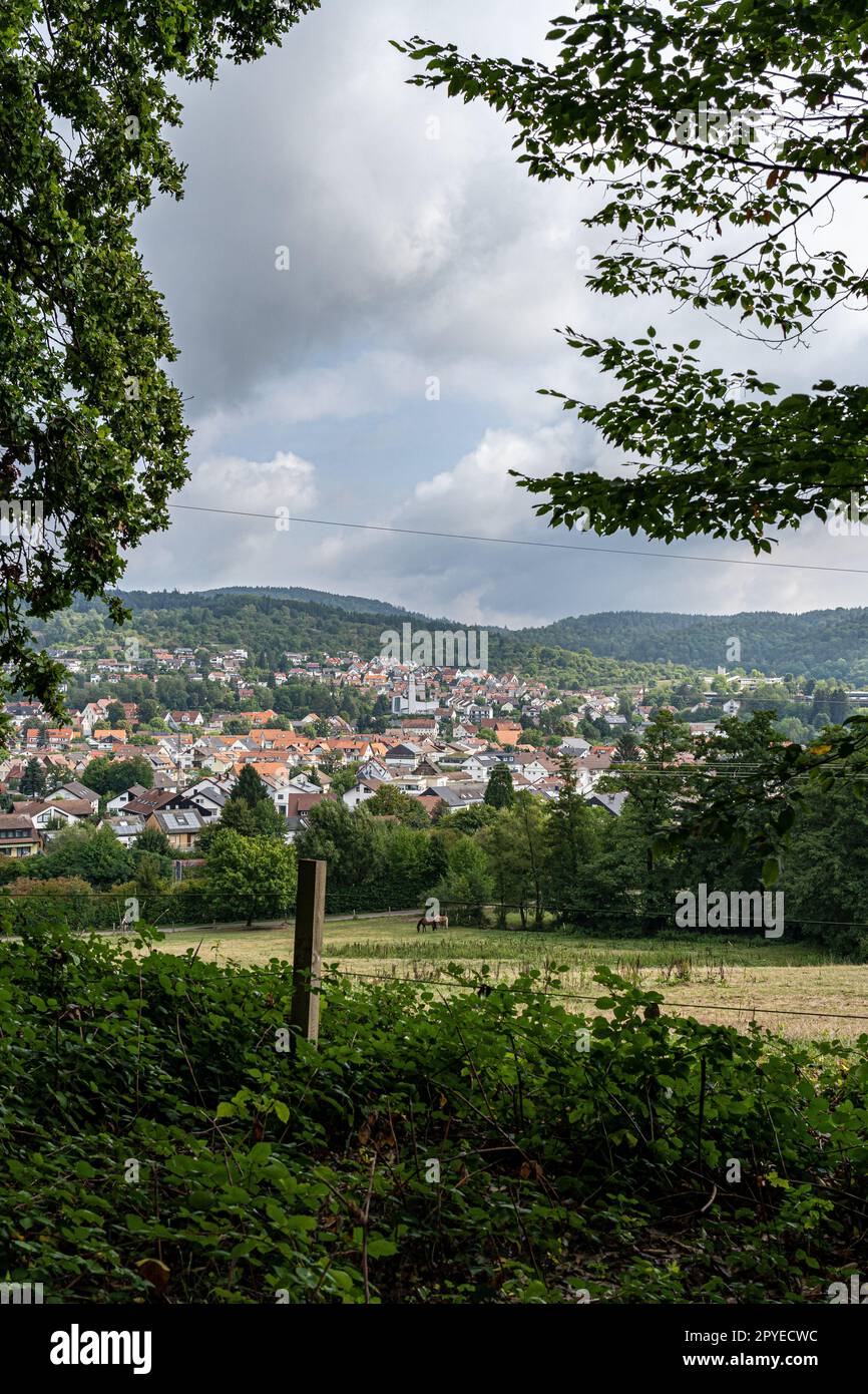 Little village in the middle of the German countryside Stock Photo - Alamy