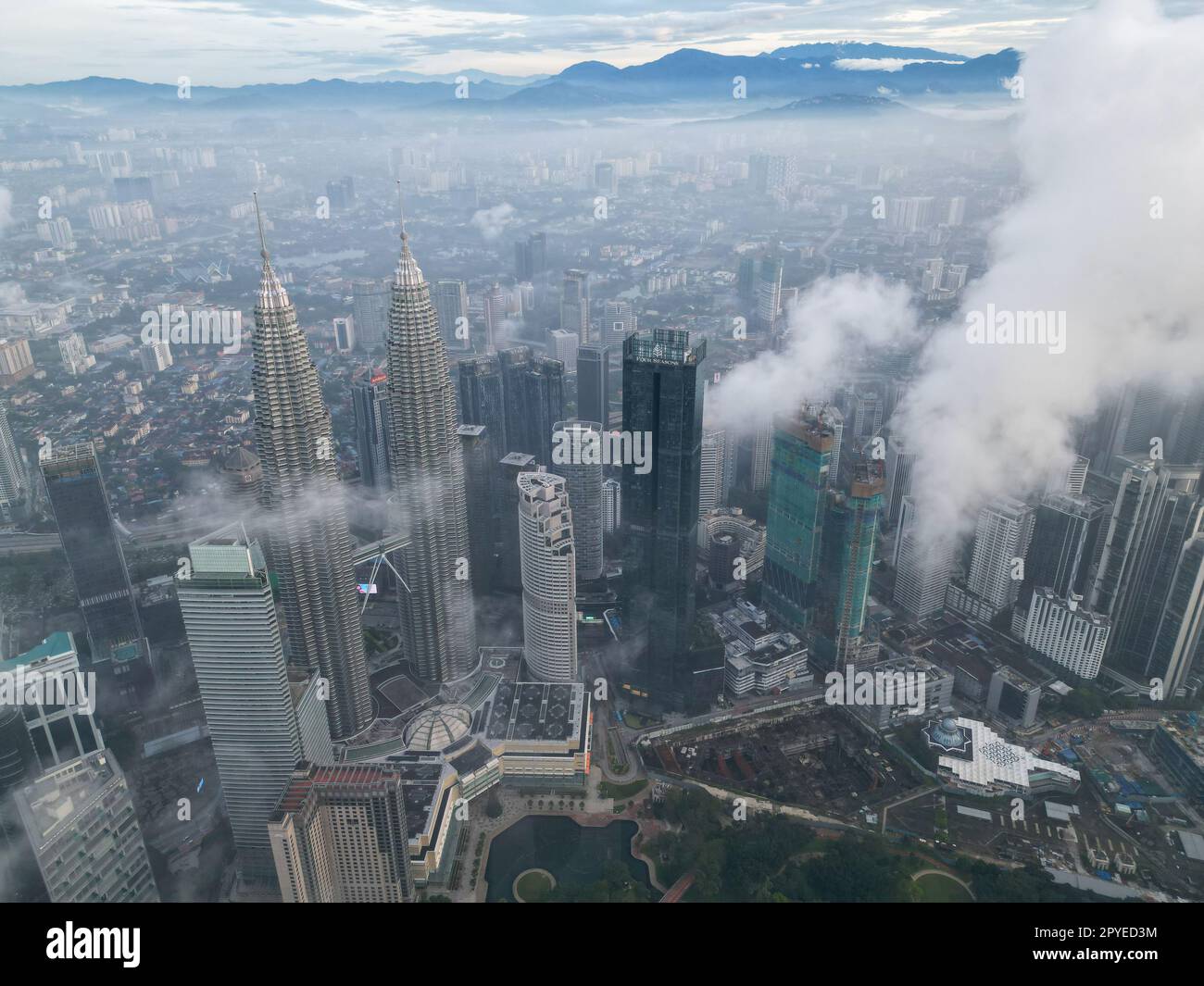 The KLCC's unique design and futuristic architecture Stock Photo - Alamy