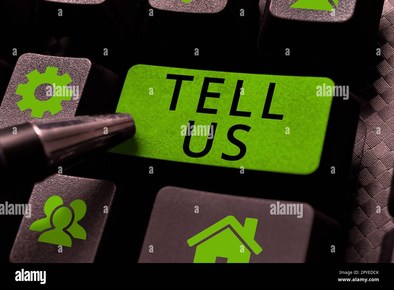 Handwriting text Tell Us. Business approach Telling your personal ...